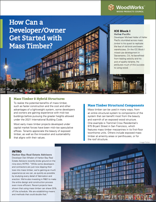 Getting Started with Mass Timber Guide | Think Wood