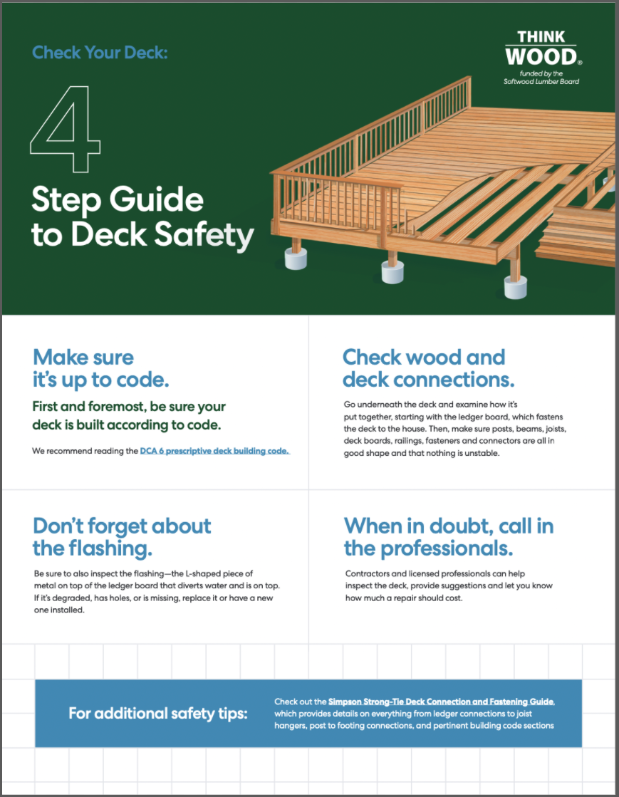 Download the 4 Step Guide to Deck Safety